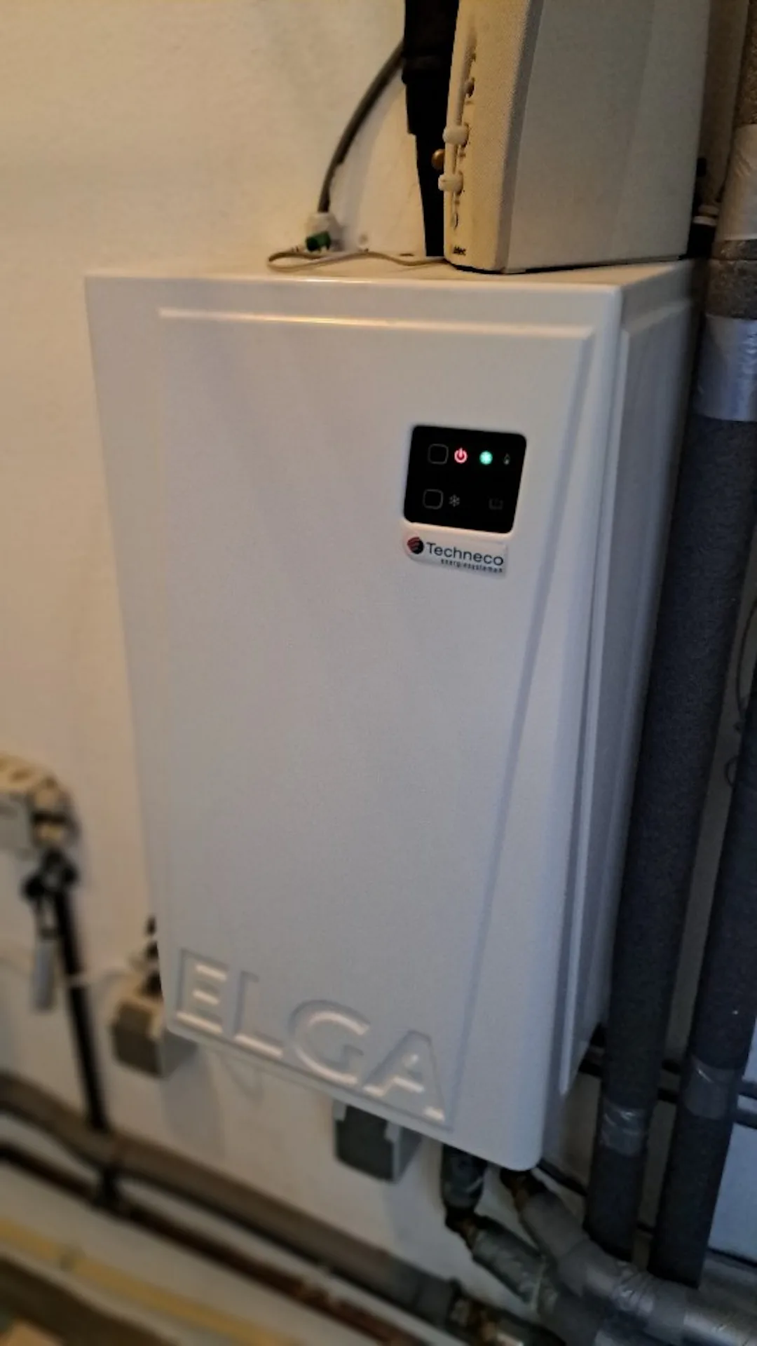Van gas af met kleine Elga-warmtepomp; bewoners geven uitleg